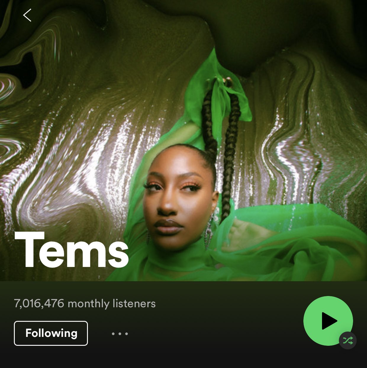 Tems Becomes The First African Female Artiste With The Most Monthly ...